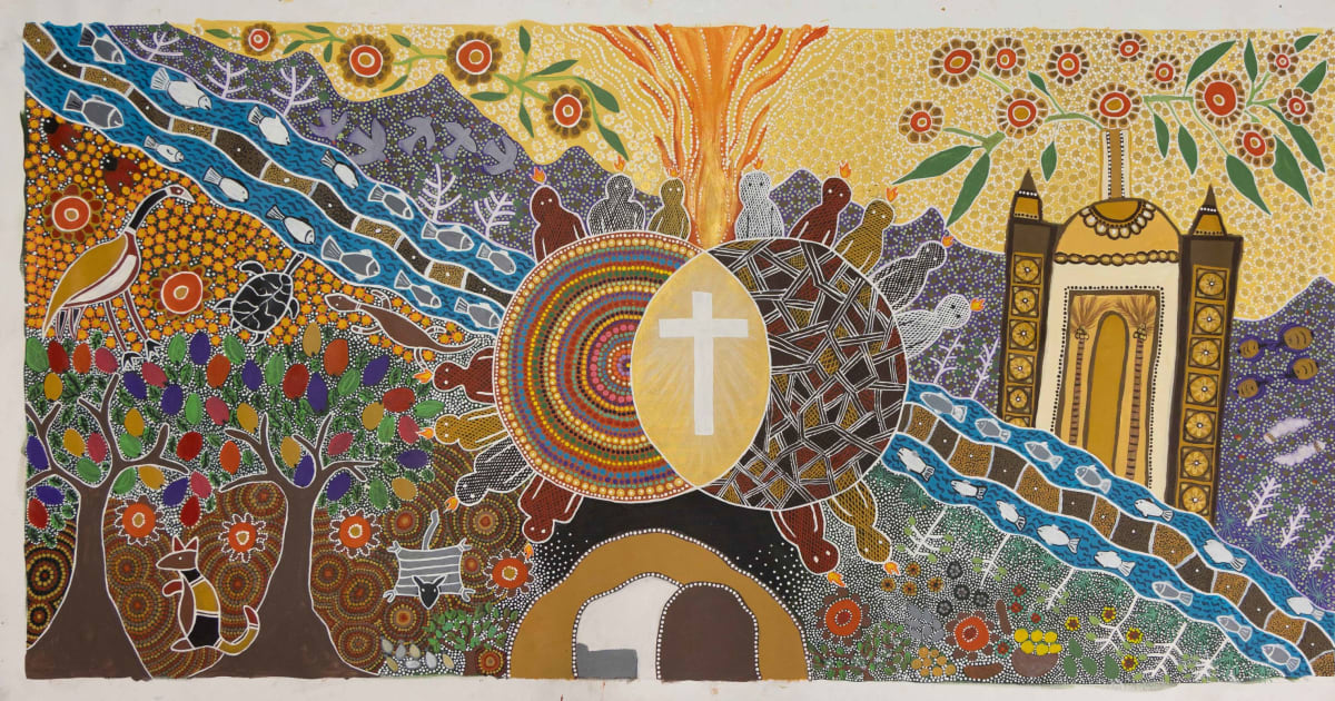 Dwelling Place mural creation process | Nungalinya College